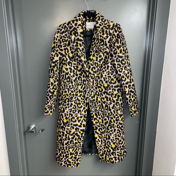 Jackets & Coats | Asos Leopard Print Coat | Poshmark